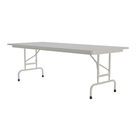 Correll CFA Adjustable Melamine Folding Tables 30x96 Gray Granite CFA3096M-15 | Zoro
